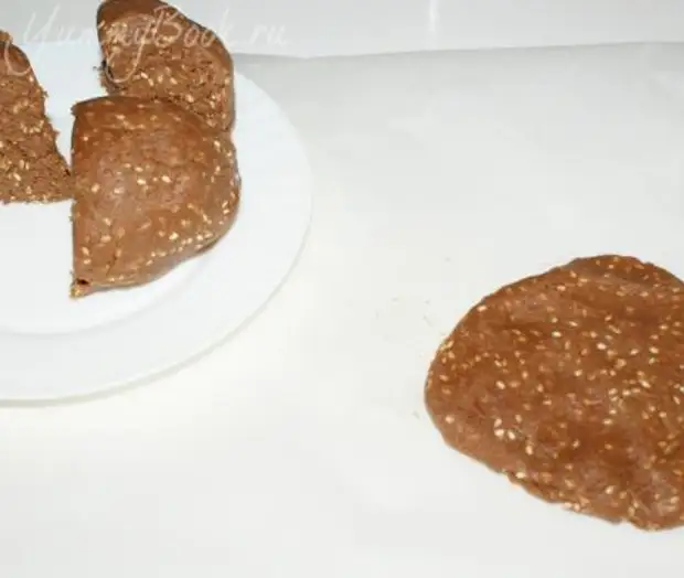 Biscotti al cioccolato e sesamo