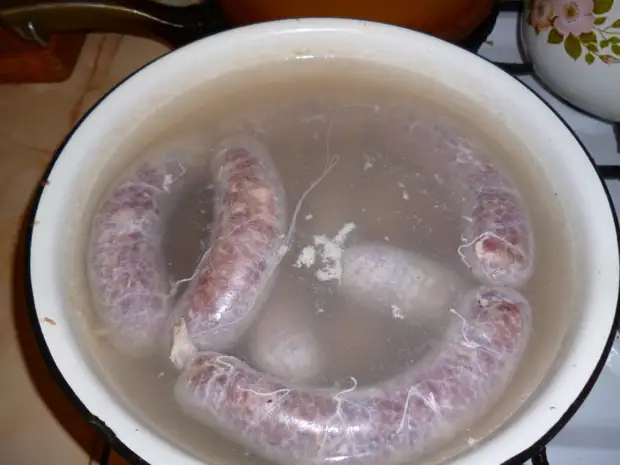 Homemade pork sausages