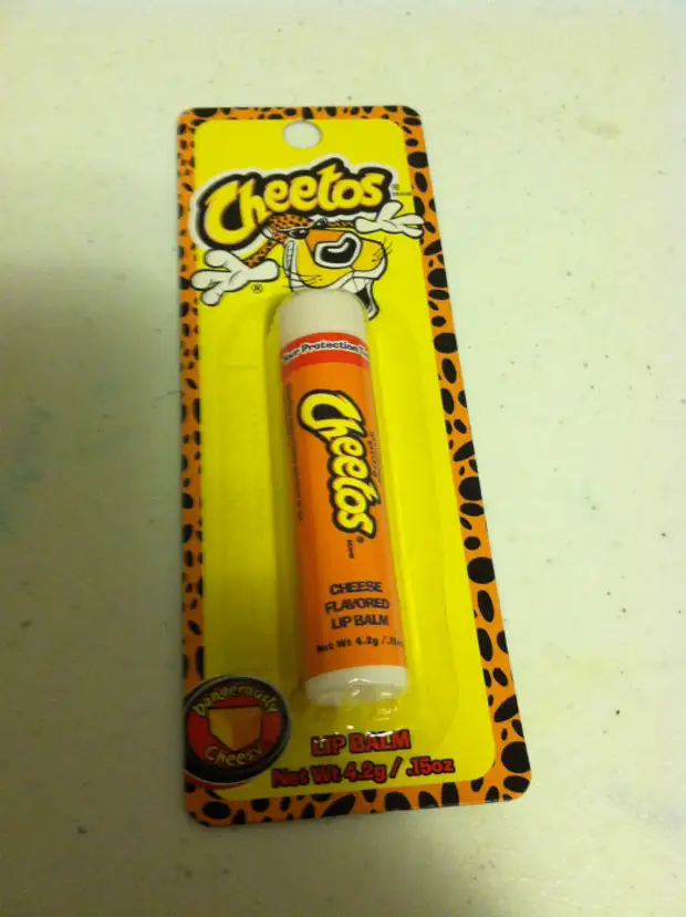 Cheetos Lip Balm.