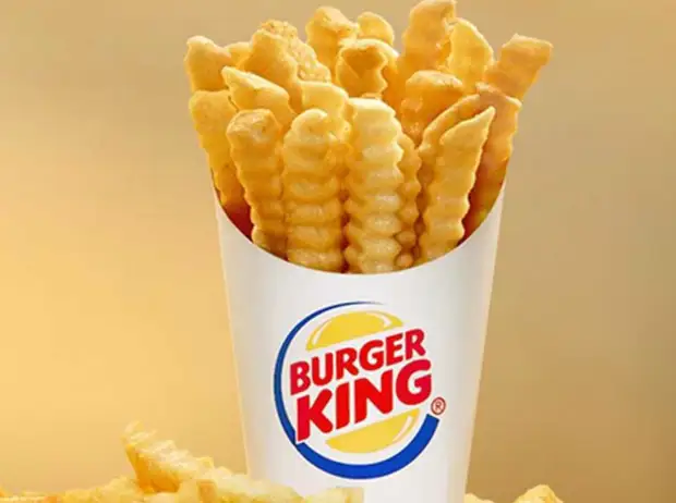 Burger King Wavy Fabkis Fries.