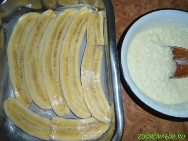 Cottage keju casserole karo pisang