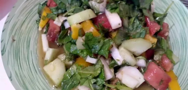 Ensalada de ensueño y diente de león