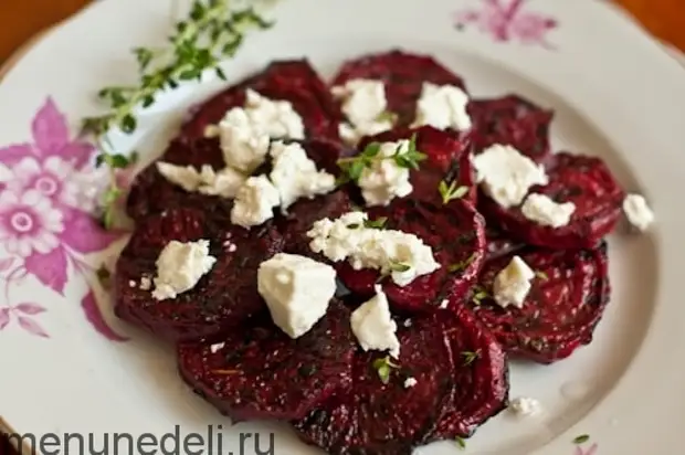 Grilled beetroot with feta recipe