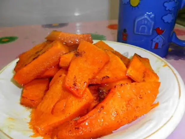 Calabaza al horno con canela