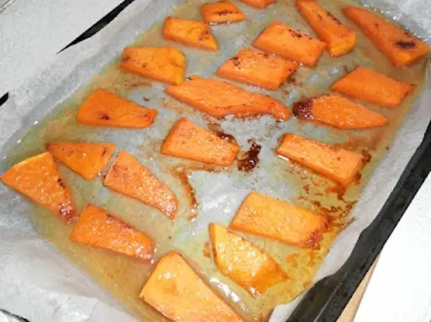 Calabaza al horno con canela