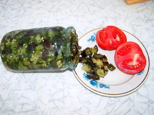 Aubergine lykas paddestoelen appetizer