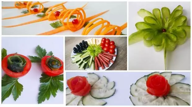 Decoracions de verdures a la taula festiva