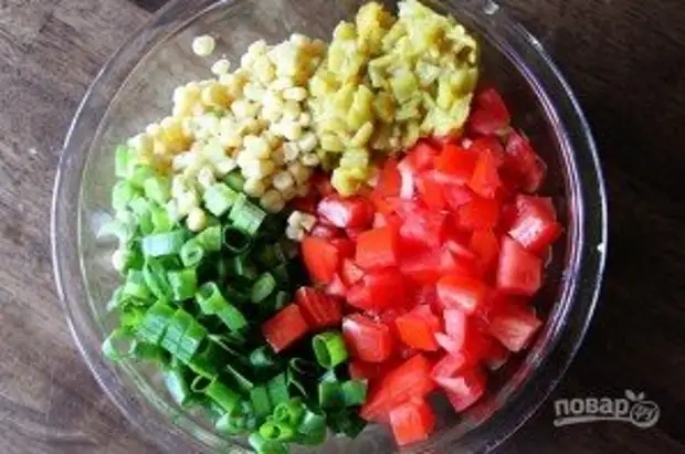 Sòs salad mayi pikant - foto etap 2