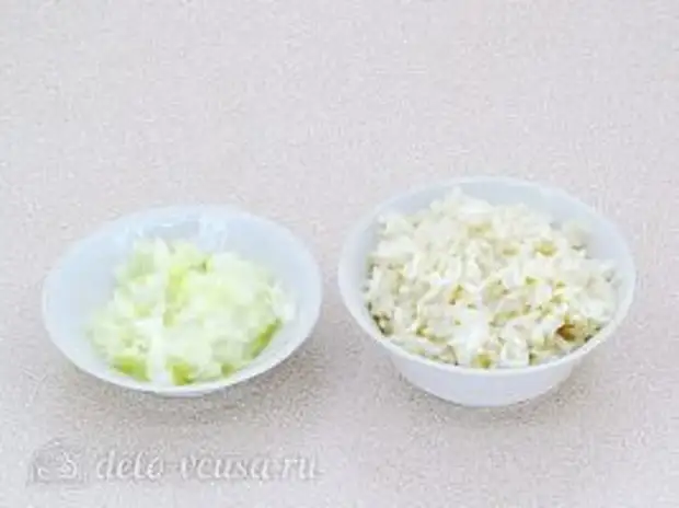 Bolinhos de arroz com espadilha: enxágue o arroz