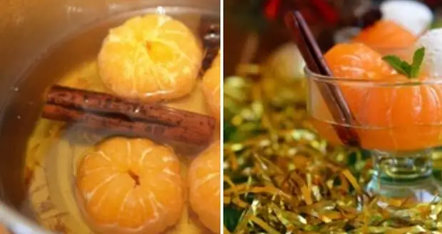 tangerines nyob rau hauv syrup