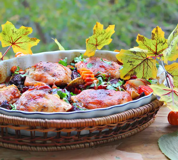 Cosce di pollo rustiche