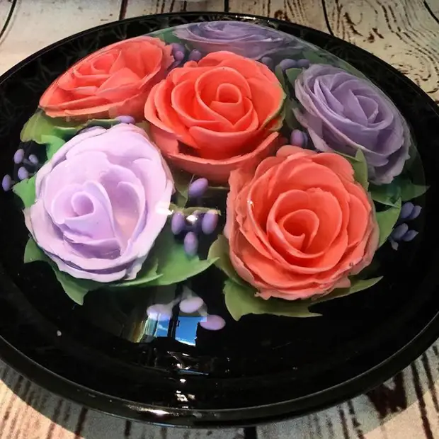 Jelly 3D pastelak - sukaldaritzako joera berria