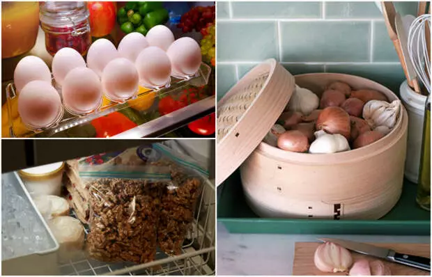 12 nippi, kuidas toitu õigesti hoida, mitte kõike külmikusse toppida